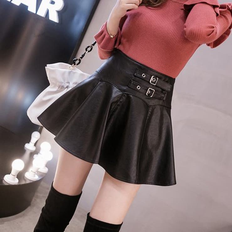 ボリュームのある形にPUレザーが大人かわいいスカート(SKIRT)[品番：GXAW0002327]｜GRAXIA（グラシア）のレディースファッション通販｜SHOPLIST（ショップリスト）