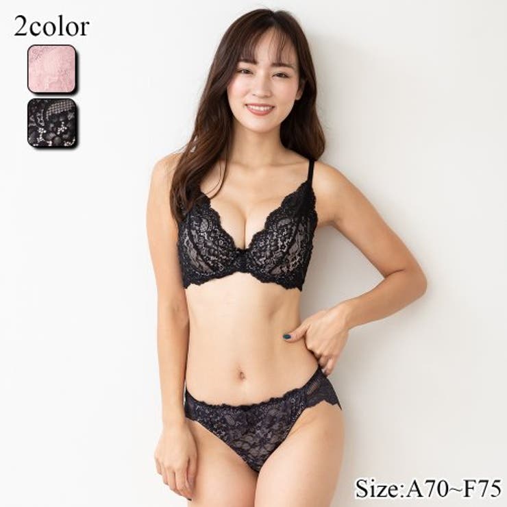 フローラルレースと透け感が上品なブラ・ショーツセット(ブラセット)[品番：GXAW0002340]｜GRAXIA（グラシア）のレディースファッション通販｜SHOPLIST（ショップリスト）