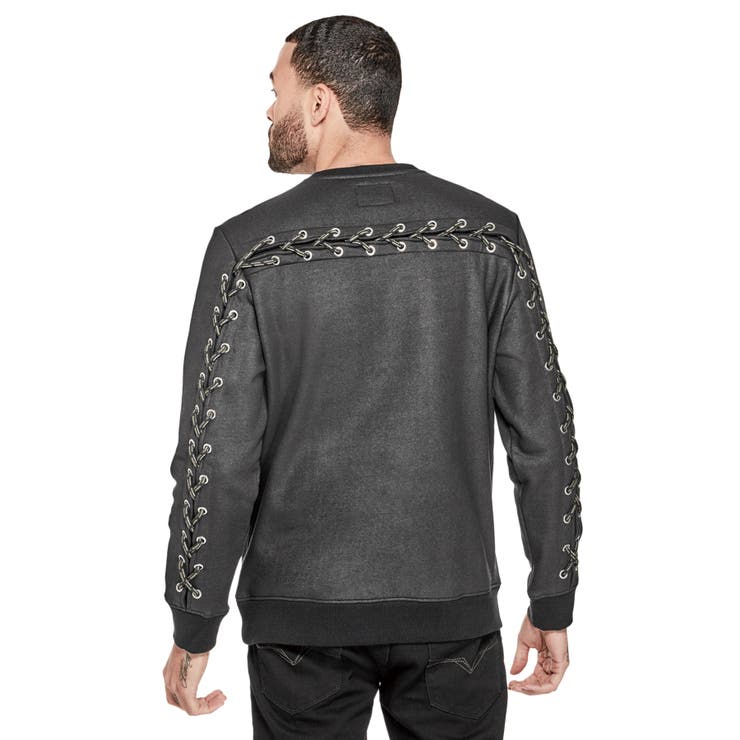 [GUESS] LOGAN COATED LACE UP CREW SWEAT[品番：GUEW0001920]｜GUESS【MEN】（ゲス）の ...