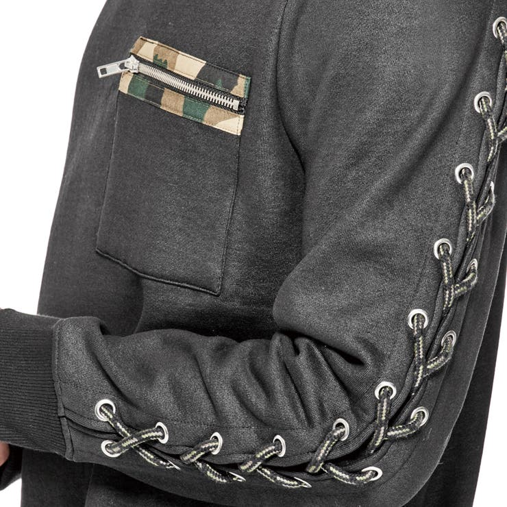 [GUESS] LOGAN COATED LACE UP CREW SWEAT[品番：GUEW0001920]｜GUESS【MEN】（ゲス）の ...