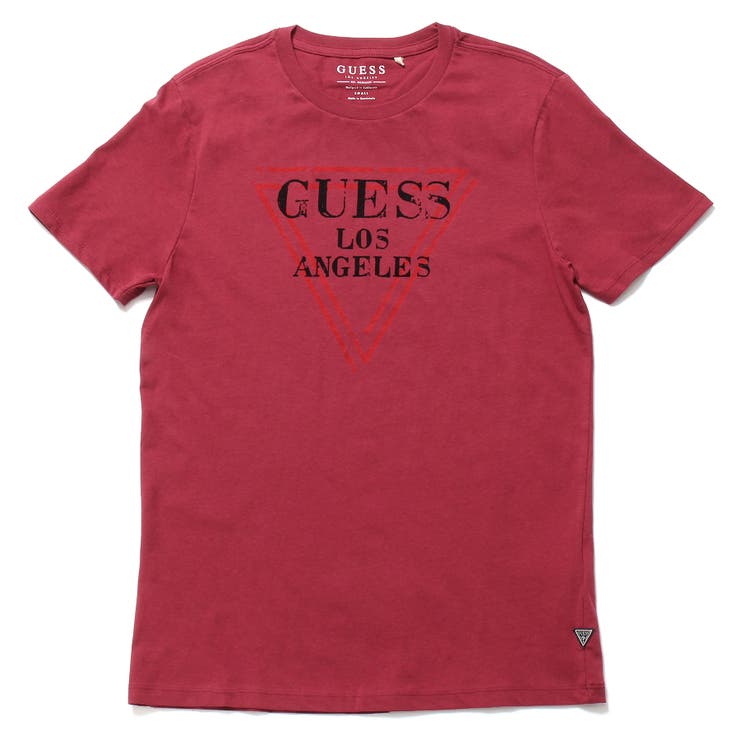 [GUESS] FLOCK TRIANGLE LOGO CREW TEE[品番：GUEW0004221]｜GUESS【MEN】（ゲス）のメンズ ...