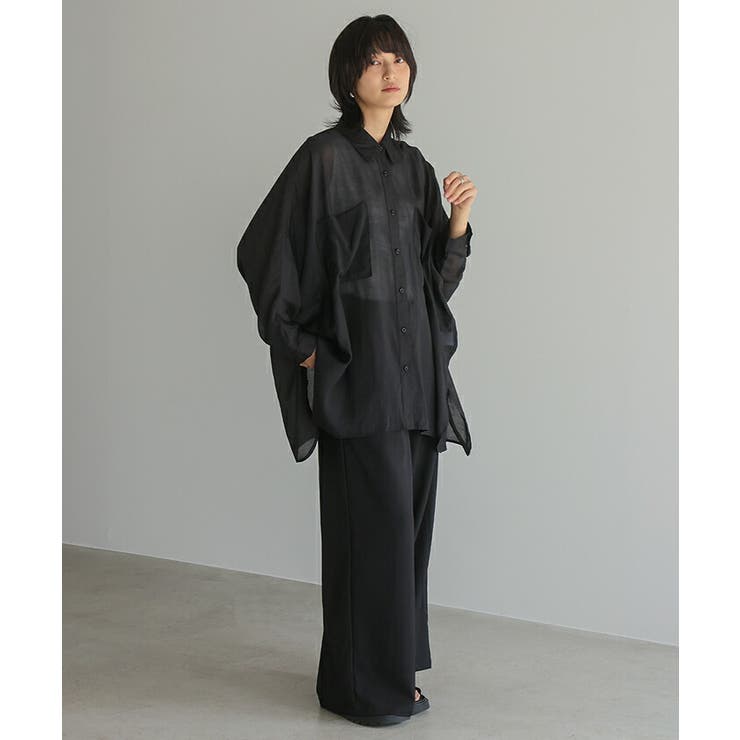 上品な大人の透け感。シアードルマンシャツ ブラウス シャツ 上品な大人の透け感。シアードルマンシャツ ブラウス シャツ