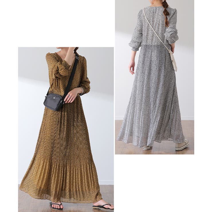 ワンピース シフォン プリーツ ロングワンピース レディース ワンピース シフォン プリーツ ロングワンピース レディース