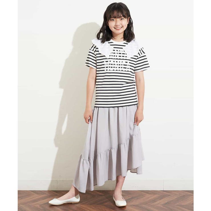 [140-150]キリカエアシメロングスカート[品番：ITKW0001506]｜a.v.v【KIDS】（アーヴェヴェ）のキッズファッション通販 ...