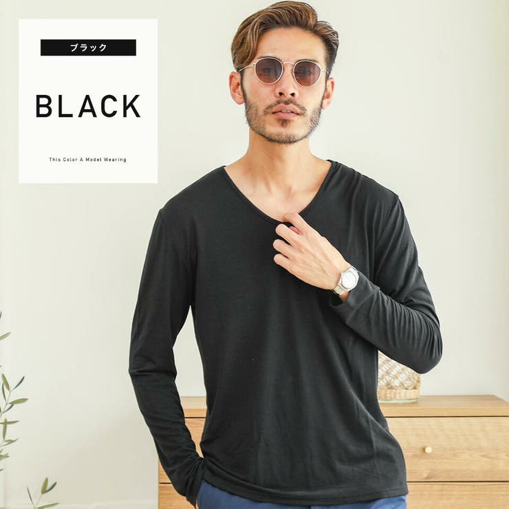 roshell(ロシェル)TRVネック長袖Tシャツ[品番：JG000013096]｜JIGGYS SHOP（ジギーズショップ）のメンズファッション通販｜SHOPLIST（ショップリスト）