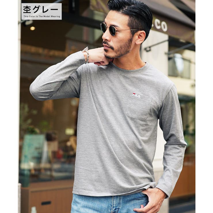 ◇FILA ポケット付き ワンポイントロンT◇ロンT[品番 ◇FILA ポケット付き ワンポイントロンT◇ロンT[品番