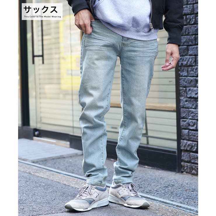◇バックギャザー デニムパンツ◇ウエストゴム デニム[品番 ◇バックギャザー デニムパンツ◇ウエストゴム デニム[品番
