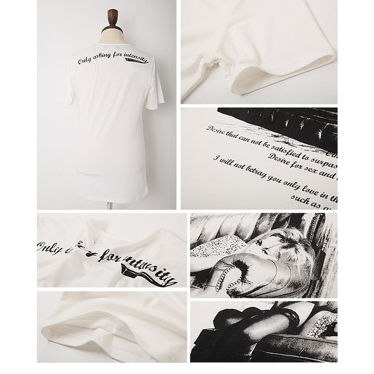 Roshell ディープUネックラウンジガールフォトTシャツ お兄系 Men[品番：JG000005268]｜JIGGYS SHOP（ジギーズショップ）のメンズファッション通販 ...