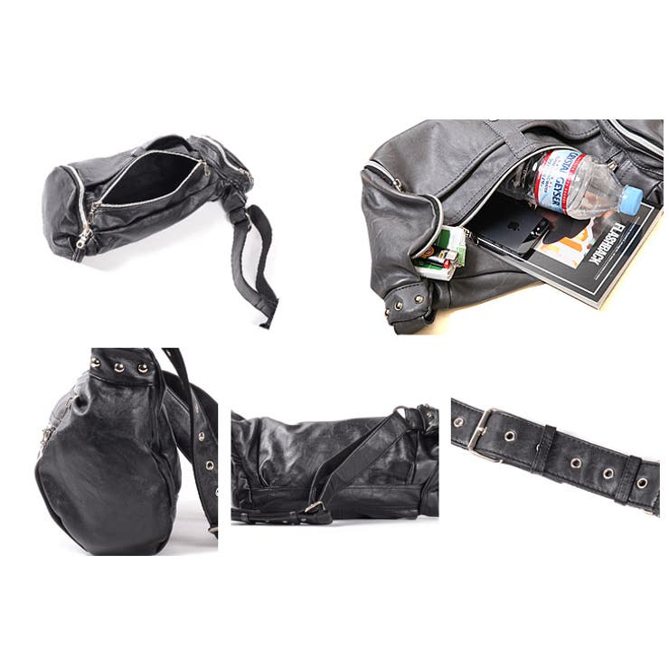 Roshell PUレザーショルダーバッグ お兄系 Men[品番：JG000005325]｜JIGGYS SHOP（ジギーズショップ）のメンズファッション通販｜SHOPLIST（ショップリスト）