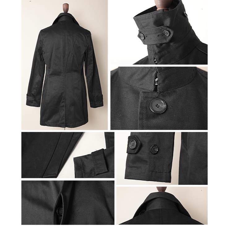 Roshell コットン ステンカラーコート お兄系[品番：JG000005263]｜JIGGYS SHOP（ジギーズショップ）のメンズ ...