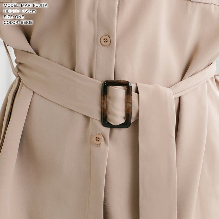 ベルト付きオーバーサイズシャツ [510486][品番：BA000004274]｜JULIA BOUTIQUE（ジュリアブティック）の ...