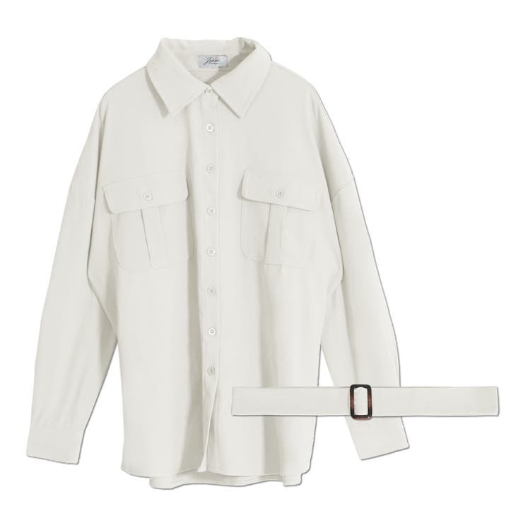 ベルト付きオーバーサイズシャツ [510486][品番：BA000004274]｜JULIA BOUTIQUE（ジュリアブティック）の ...