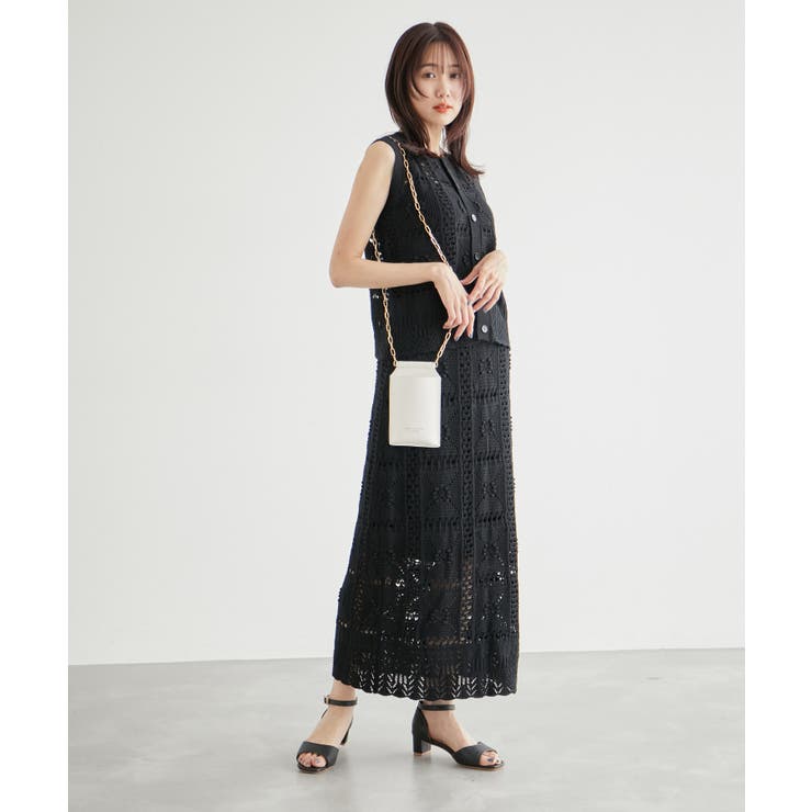 【emur/エミュール】クロシェニットモチーフスカート/セットアップ対応[品番：RPCW0043874]｜ROPE' PICNIC（ロペ ...