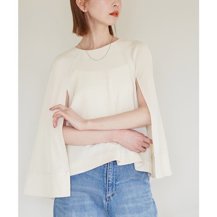 【emur/エミュール】ケープススリーブブラウス[品番：RPCW0042659]｜ROPE' PICNIC（ロペピクニック）のレディース ...