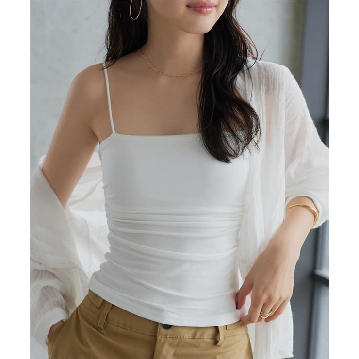 カップ付きドレープキャミソール[C7982] カップ付き ドレープ[品番：KO000016329]｜KOBE LETTUCE（コウベレタス ...