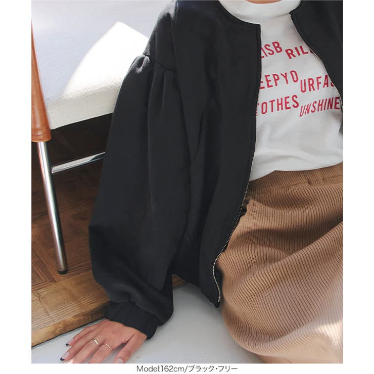 スエードポンチボリューム袖ジャケット[K1350][品番：KO000014769]｜KOBE LETTUCE（コウベレタス）のレディースファッション通販｜SHOPLIST（ショップリスト）