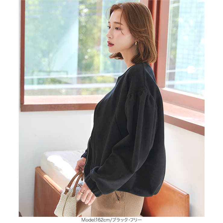 スエードポンチボリューム袖ジャケット[K1350][品番：KO000014769]｜KOBE LETTUCE（コウベレタス）のレディースファッション通販｜SHOPLIST（ショップリスト）