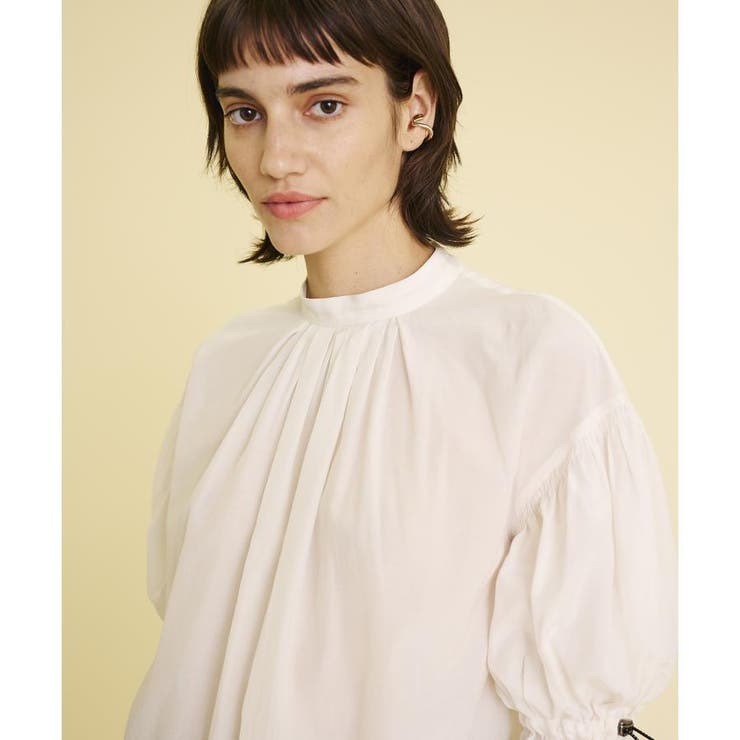 ドローコードボリュームスリーブブラウス[品番：LAVW0007756]｜LANVIN