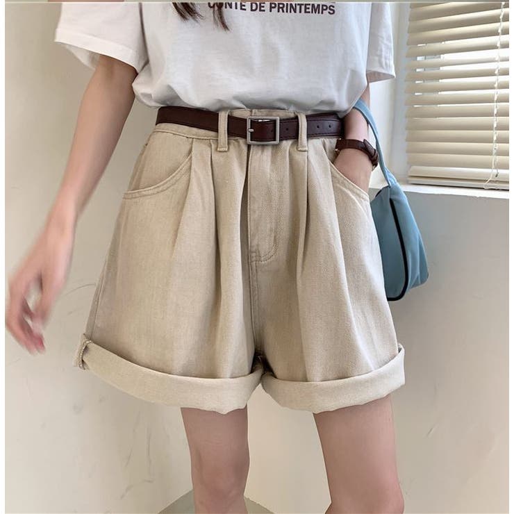 ロールアップショートパンツ パンツ全般 ゆったり[品番 ロールアップショートパンツ パンツ全般 ゆったり[品番