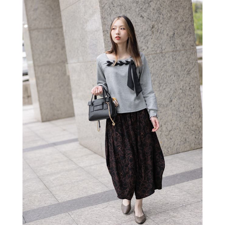 胸元リボンのプルオーバー[品番：LVLW0000333]｜Frenchic（フレンチック）のレディースファッション通販｜SHOPLIST ...