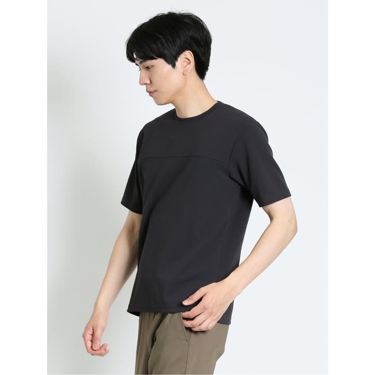 KAITEKI カットジョーゼット クルーネック半袖Tシャツ[品番 KAITEKI カットジョーゼット クルーネック半袖Tシャツ[品番