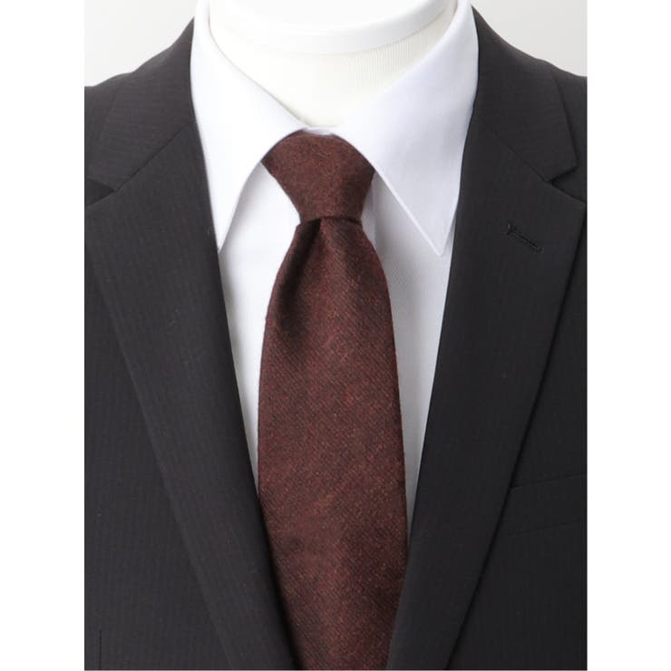 日本製 シルク起毛 ソリッド レギュラータイ 8.0cm幅[品番