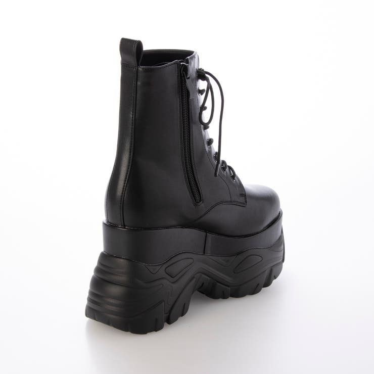 Mafmof(マフモフ)10cm厚底ボリュームソールレースアップショートブーツ[品番：SA000004128]｜Mafmof（マフモフ）のレディースファッション通販｜SHOPLIST（ショップリスト）