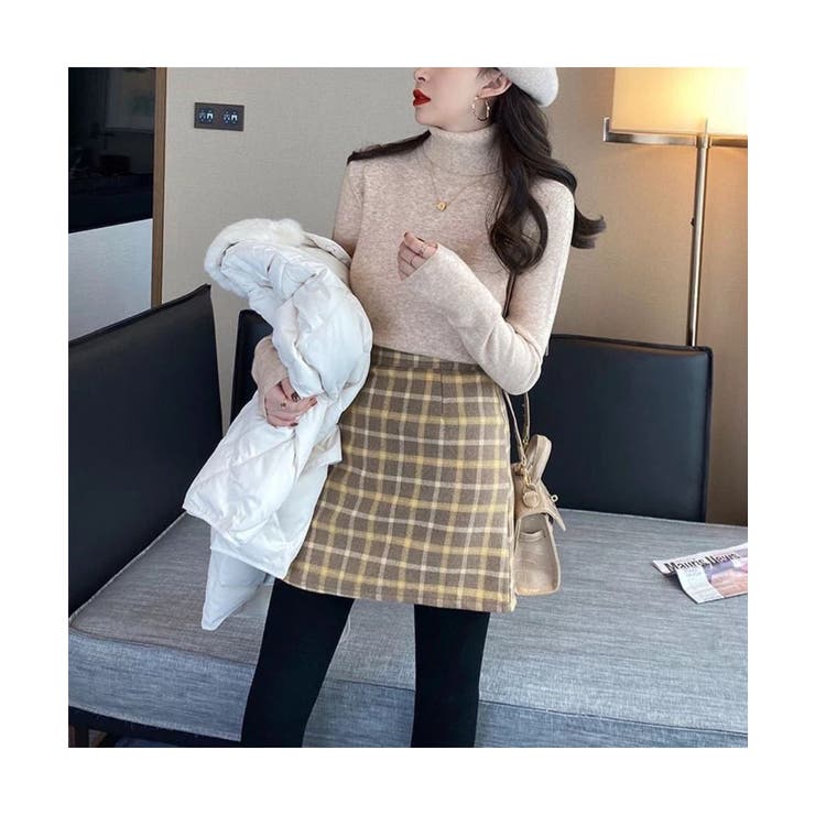 程よいフィット感が上品なハイネックニット タートルネック 春 程よいフィット感が上品なハイネックニット タートルネック 春