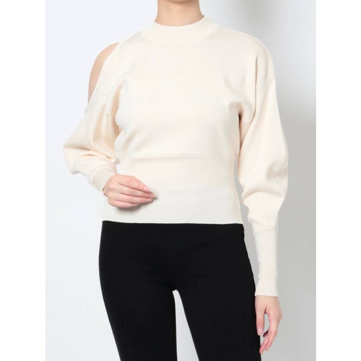 オープンショルダーショートニット[品番：MKSW0052958]｜MURUA（ムルーア）のレディースファッション通販｜SHOPLIST（ショップリスト）
