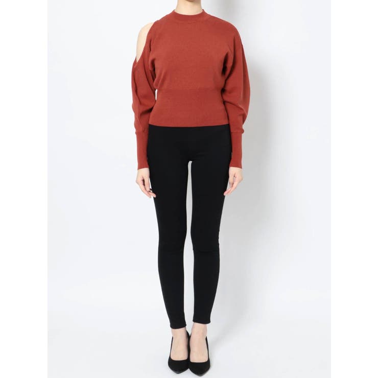 オープンショルダーショートニット[品番：MKSW0052958]｜MURUA（ムルーア）のレディースファッション通販｜SHOPLIST（ショップリスト）