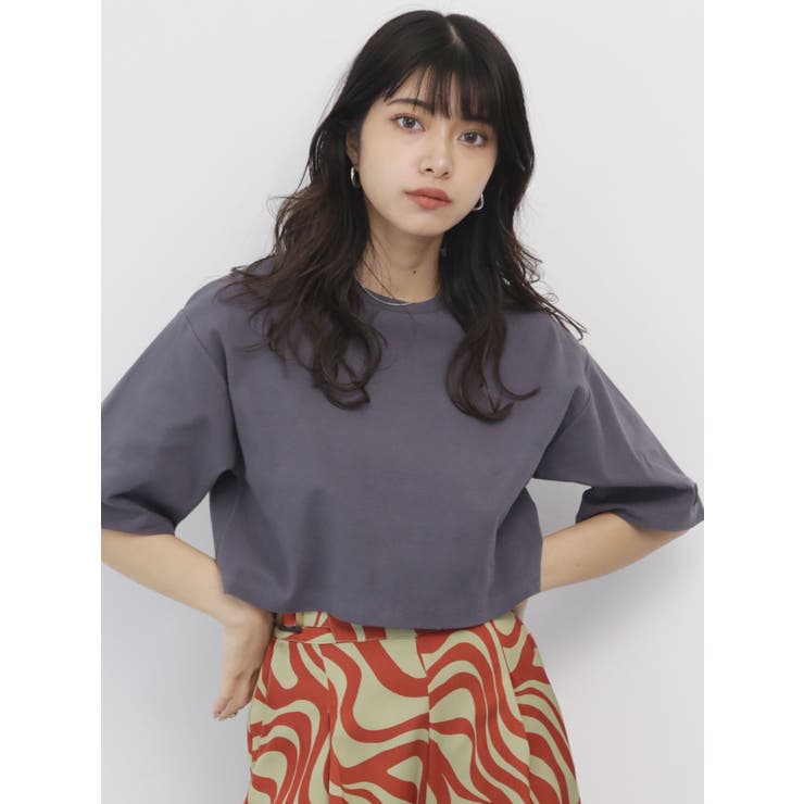 クロップトクルーベーシックT[品番：MKSW0051640]｜MURUA（ムルーア）のレディースファッション通販｜SHOPLIST（ショップリスト）