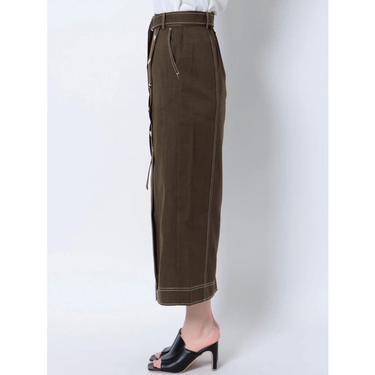 アシメフロントボタンスカート[品番：MKSW0052649]｜MURUA（ムルーア）のレディースファッション通販｜SHOPLIST（ショップリスト）