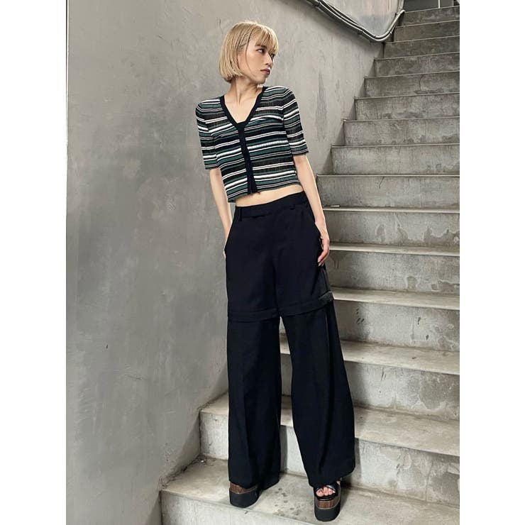 シアーボーダーカーディガン[品番：MKSW0053380]｜MURUA（ムルーア）のレディースファッション通販｜SHOPLIST（ショップリスト）