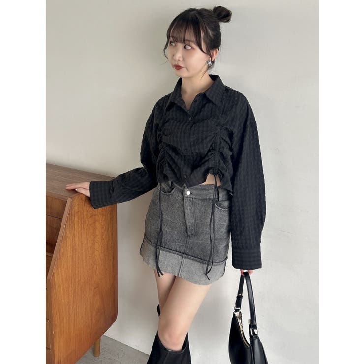 【WEB限定】コットンシャーリングシャツ[品番：MKSW0057081]｜dazzlin（ダズリン）のレディースファッション通販｜SHOPLIST（ショップリスト）