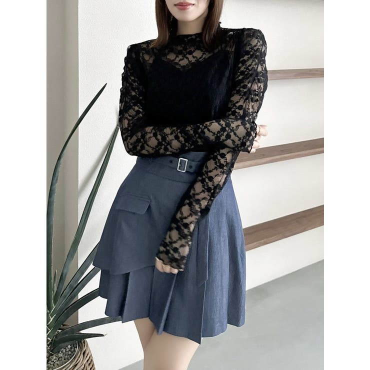 レースコンパクトミニマルトップス[品番：MKSW0062949]｜dazzlin（ダズリン）のレディースファッション通販｜SHOPLIST（ショップリスト）