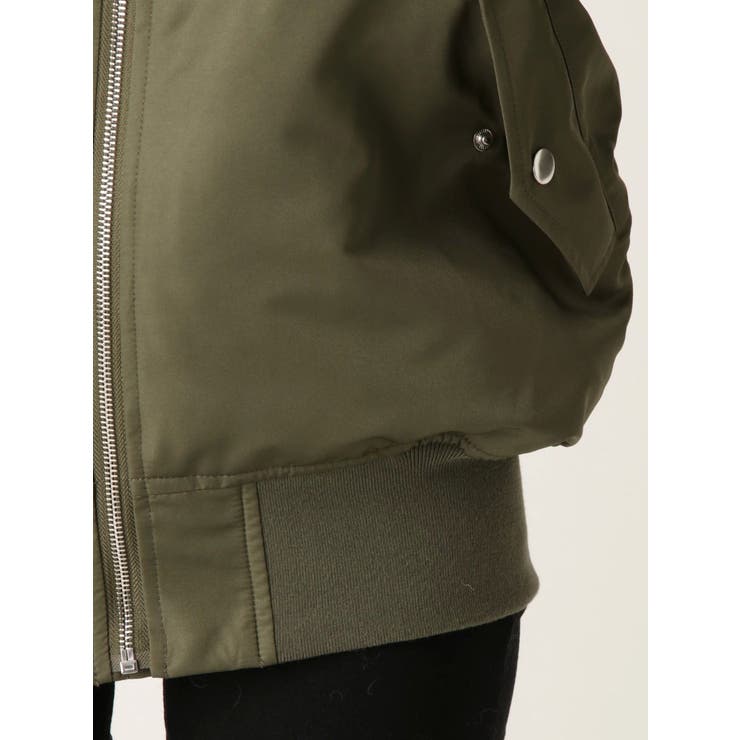 ROUND GATHER MA-1[品番：MKSW0003766]｜EMODA（エモダ）のレディースファッション通販｜SHOPLIST（ショップリスト）