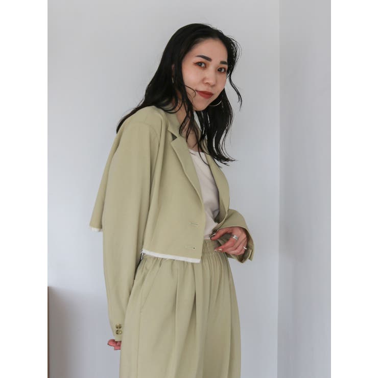 カットオフデザインショートジャケット[品番：MKSW0058244]｜Ungrid