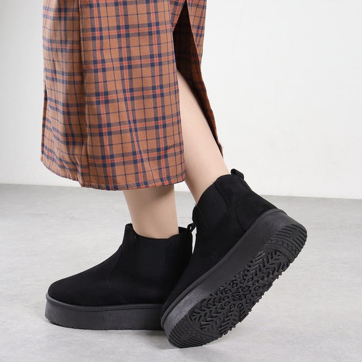 4cmソール 厚底サイドゴアファーブーツ ☆6364[品番：SFWS0002846]｜LibertyDoll（リバティードール）のレディース ...