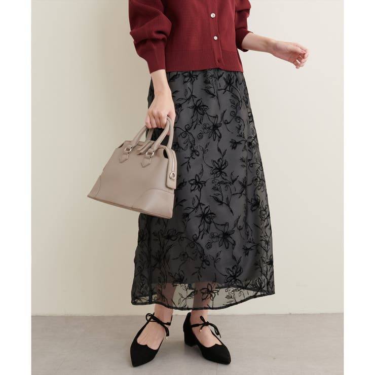 ＜mizumami＞シアーフロッキーフラワースカート[品番：NCLW0014901]｜NICE CLAUP / OLIVE des OLIVE ...