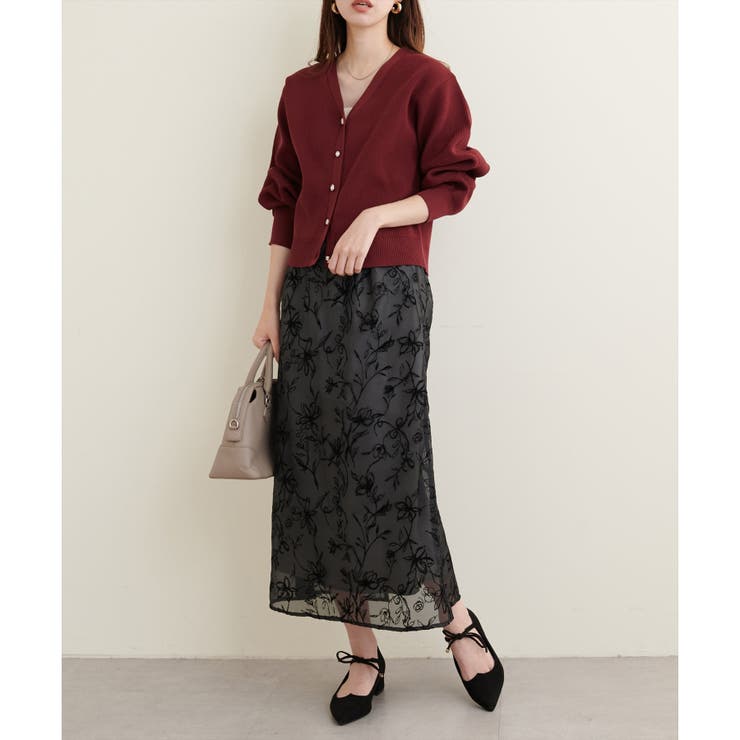 ＜mizumami＞シアーフロッキーフラワースカート[品番：NCLW0014901]｜NICE CLAUP / OLIVE des OLIVE ...