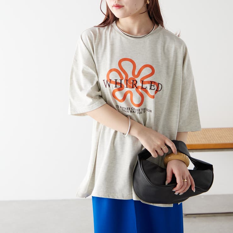 アート花ロゴ刺繍T[品番：NCLW0012986]｜NICE CLAUP / OLIVE des OLIVE OUTLET（ナイスクラップ ...