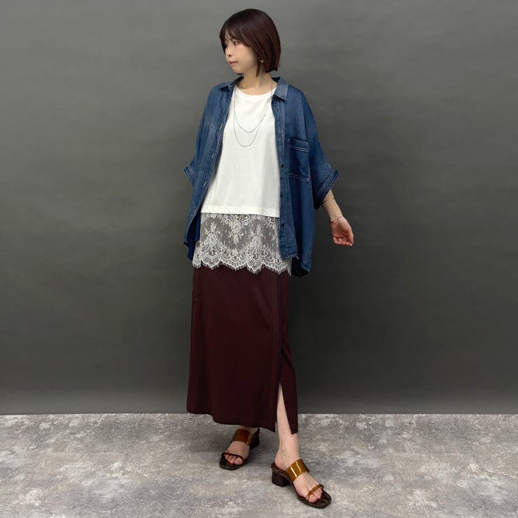 裾レースタンク[品番：NICW0008031]｜NICOLE（ニコル）｜レディース｜Shoplist