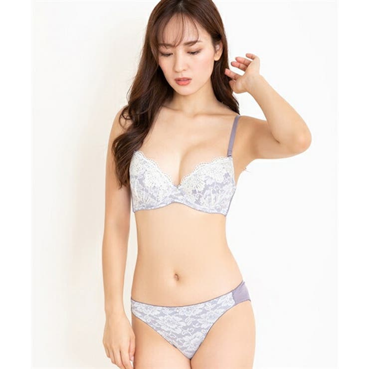(A65/M-F75/L)ボタニカルレースブラジャーショーツセット[品番：NISW0002699]｜nissen（ニッセン）のレディースファッション通販｜SHOPLIST（ショップリスト）
