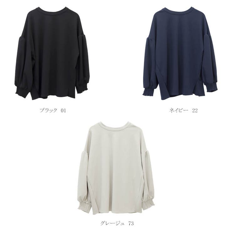 ダブルクロス後ろパールボタン2WAYブラウス[品番:FNYW0003526 ダブルクロス後ろパールボタン2WAYブラウス[品番:FNYW0003526