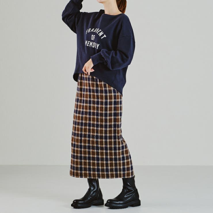 チェック柄タイトスカート/AC2709 acro アクロ[品番：ORTS0003994]｜ORiental TRaffic（オリエンタル ...