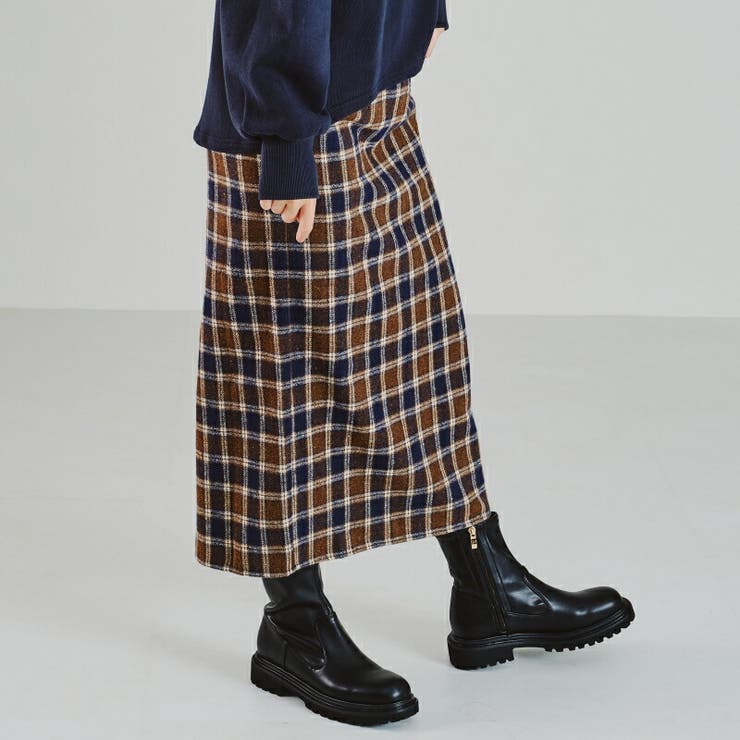 チェック柄タイトスカート/AC2709 acro アクロ[品番：ORTS0003994]｜ORiental TRaffic（オリエンタル ...