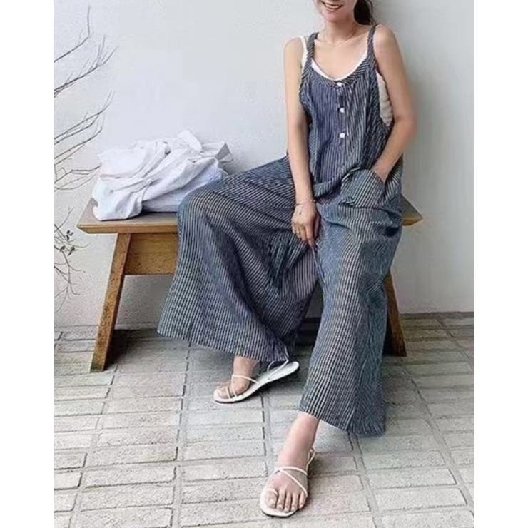 ピンストライプサロペット[品番：ORGW0000638]｜Ada.（エイダ）のレディースファッション通販｜SHOPLIST（ショップリスト）