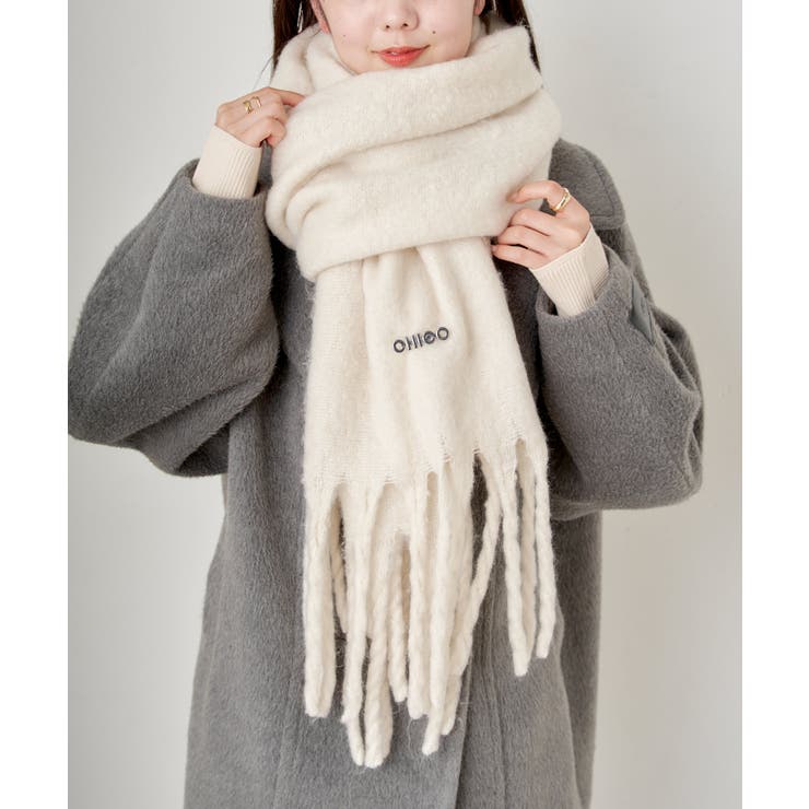 【Chico】ブローチ付太フリンジストール[品番：PALW0003003]｜PAL GROUP OUTLET（パルグループアウトレット）の ...