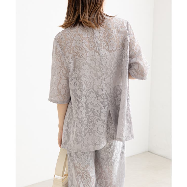 【Chico】レース5分袖シャツJKT[品番：PALW0003184]｜PAL GROUP OUTLET（パルグループアウトレット）の ...