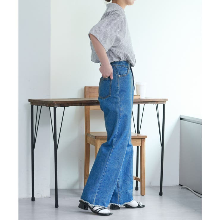 CIAOPANIC TYPY】GEVACOシアサッカーバンドカラーシャツ[品番 CIAOPANIC TYPY】GEVACOシアサッカーバンドカラーシャツ[品番